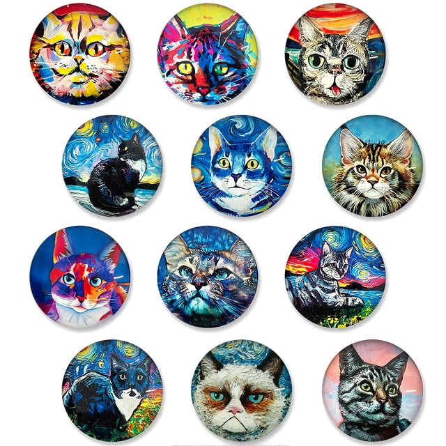 Wrapables Crystal Glass Magnets, Refrigerator Magnets for Office ...