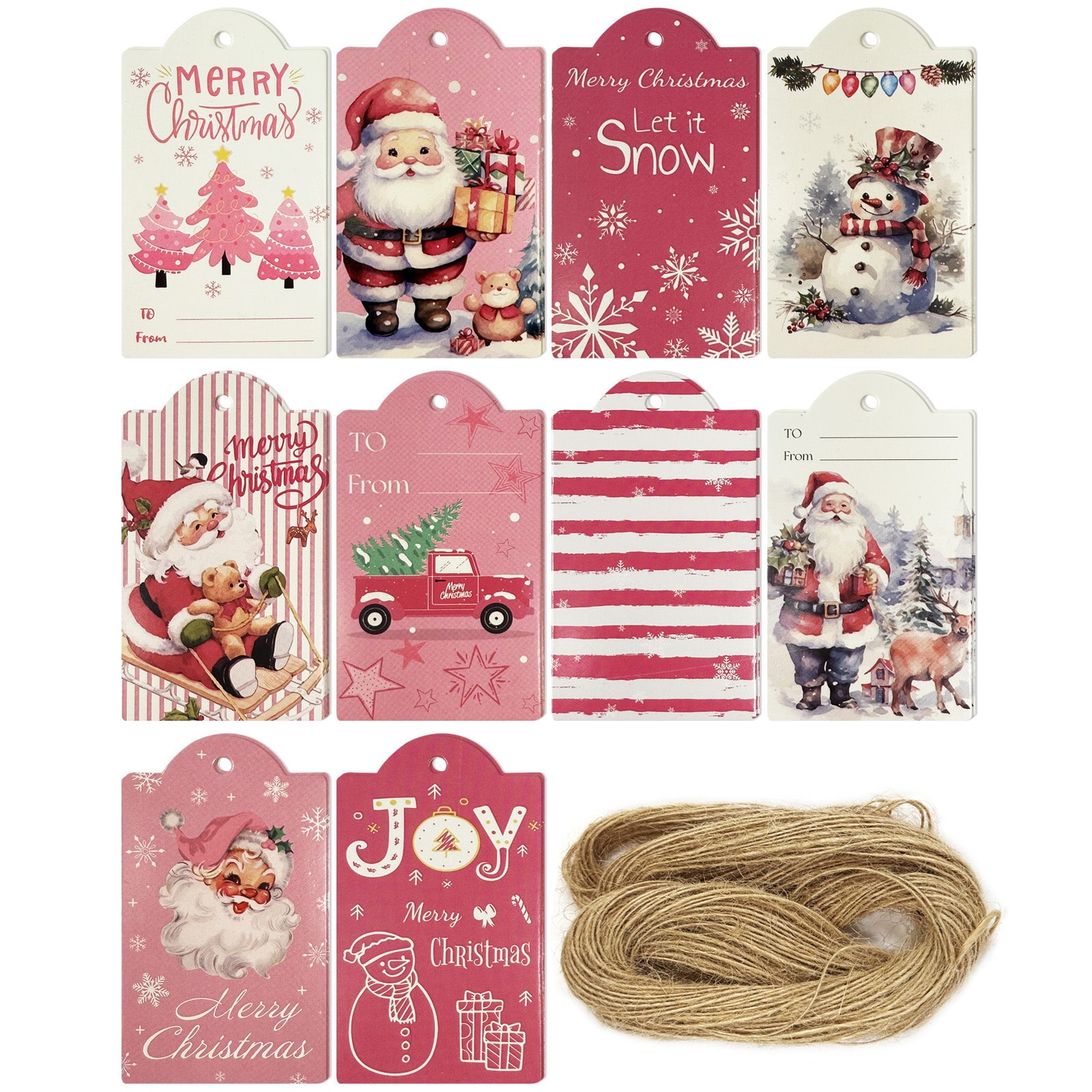 Wrapables Festive Fun Christmas Holiday Gift Tags for Gift-Wrapping ...