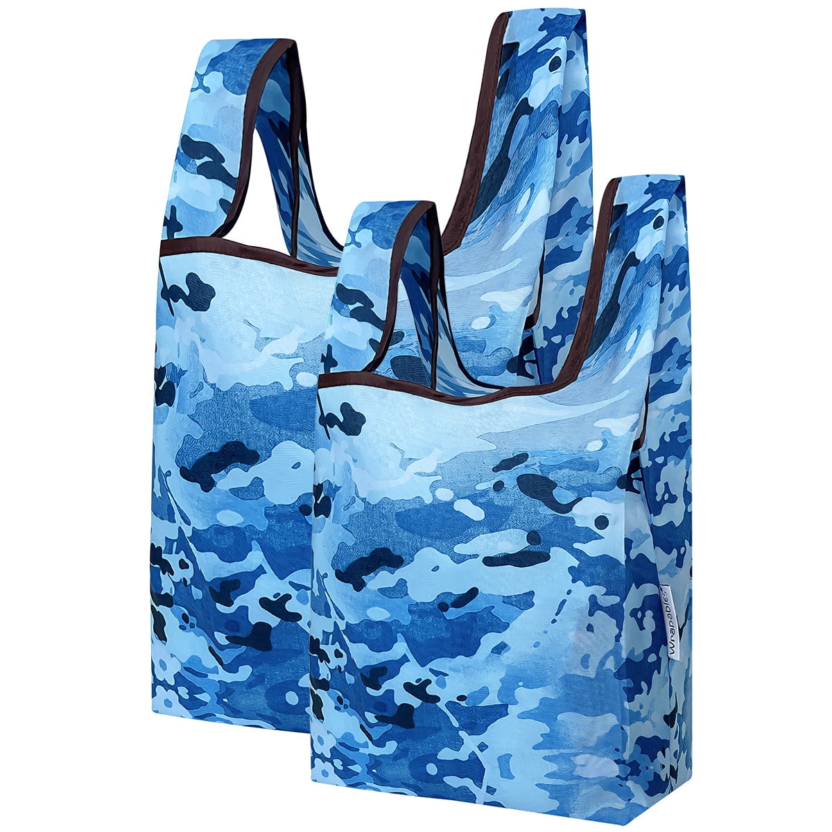 Wrapables JoliBag Collection Reusable Shopping Bag (Set of 2), Blue ...