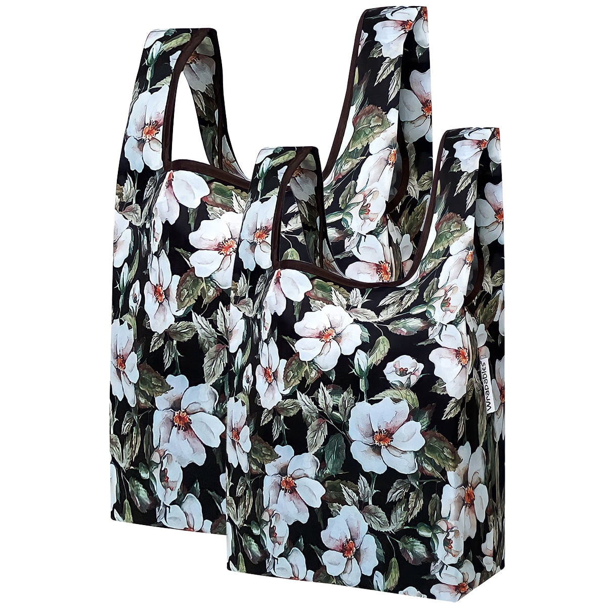 Wrapables JoliBag Collection Reusable Shopping Bag (Set of 2), White ...