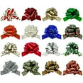 Wrapables Large 5 inch Christmas Pull Bows, Ribbon Bows for Gift Wrapping, Xmas Decorations ...