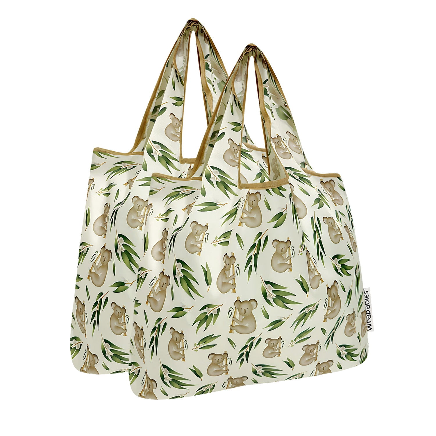 Wrapables Medium Foldable Tote Nylon Reusable Grocery Bag (Set of 2 ...
