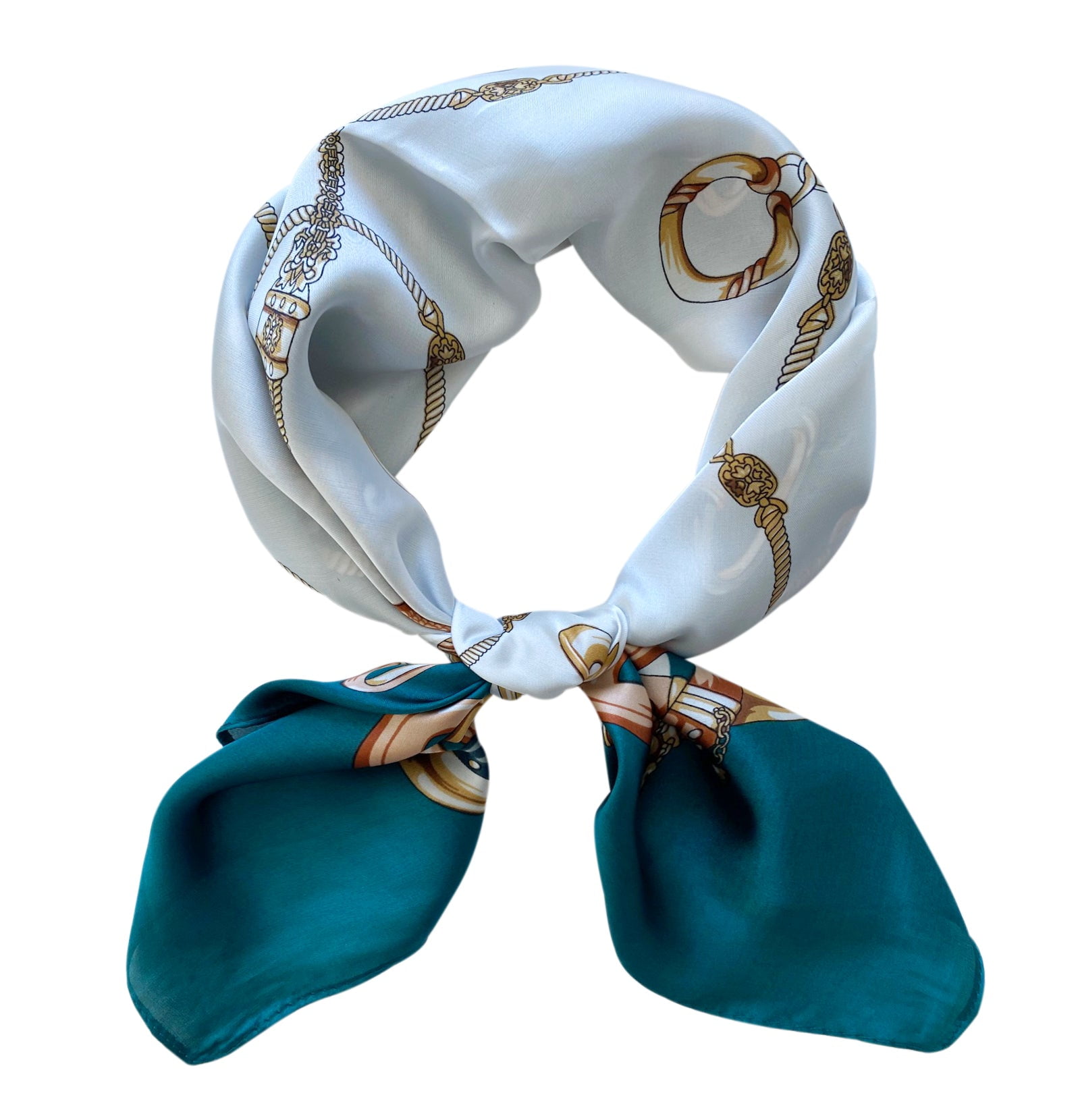 Wrapables Satin Neckerchief Square Scarf 26.5 x 26.5 Inches, Fancy ...