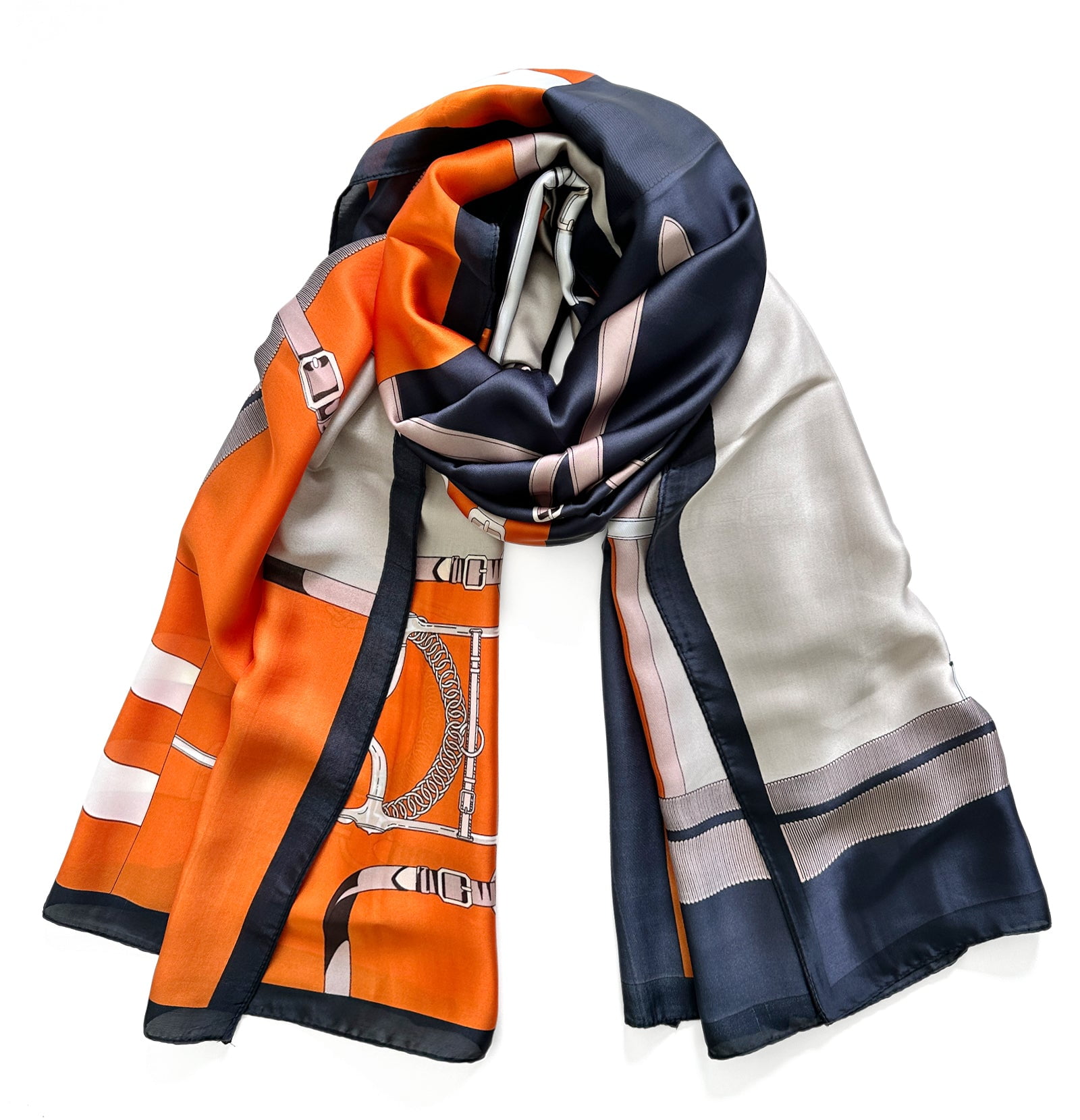 Wrapables Silk Like Satin Polyester Large Scarf Wrap, Equestrian Gear ...