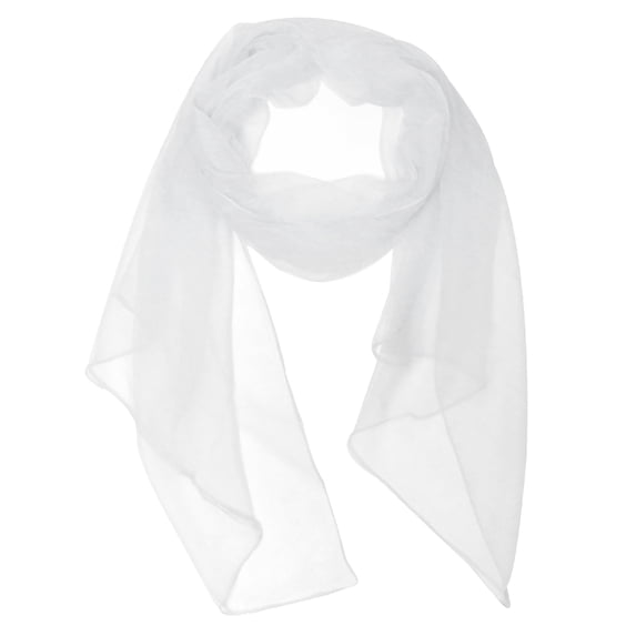 Wrapables¬Æ 100% Silk Long Scarf - Solid White, Perfect for Any Season ...