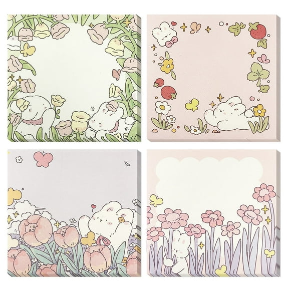 Wrapables Spring Garden Memo Note Pads (Set of 4) - Walmart.com
