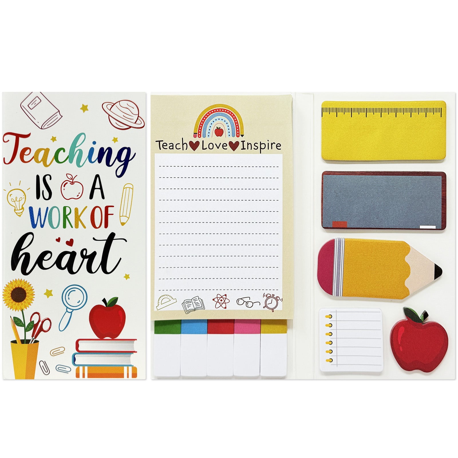 Wrapables Sticky Notes Set, Memo Notepads, Book Tabs, Page Markers ...