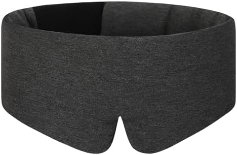 Wraparound Style Organic Cotton Eye Mask with Padded Nose, Big Wide ...