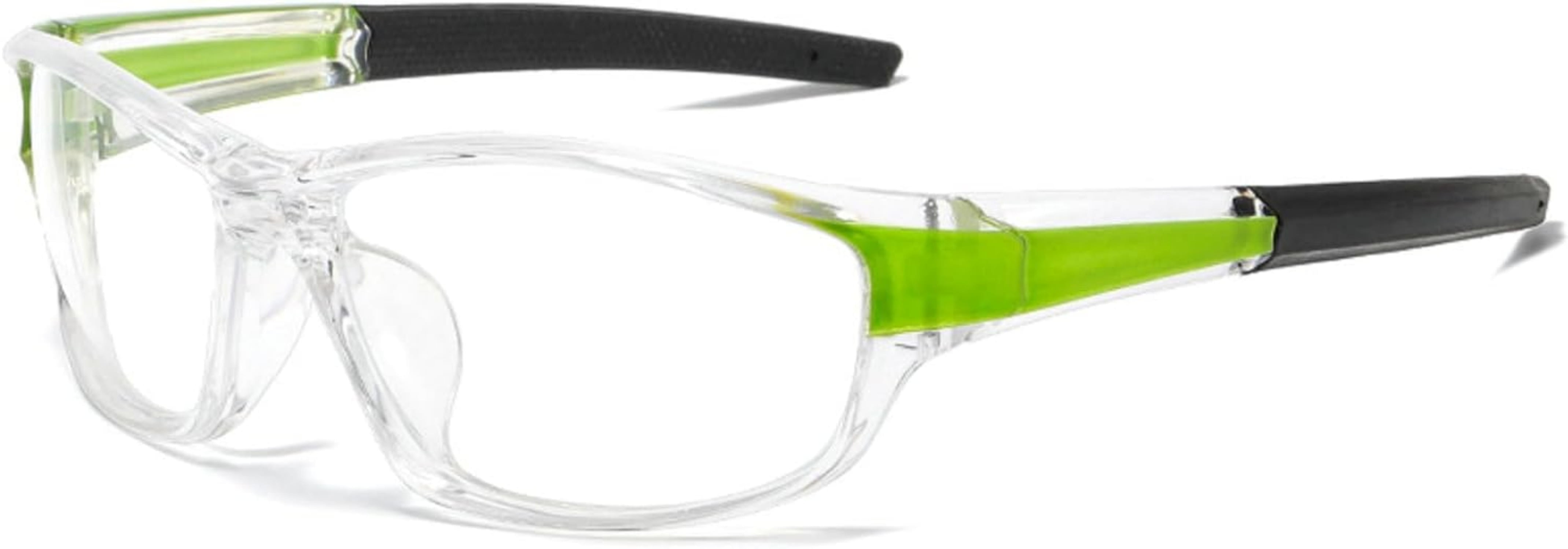 Wraparound full lens Safety Glasses with Readers Sport Magnifying ...