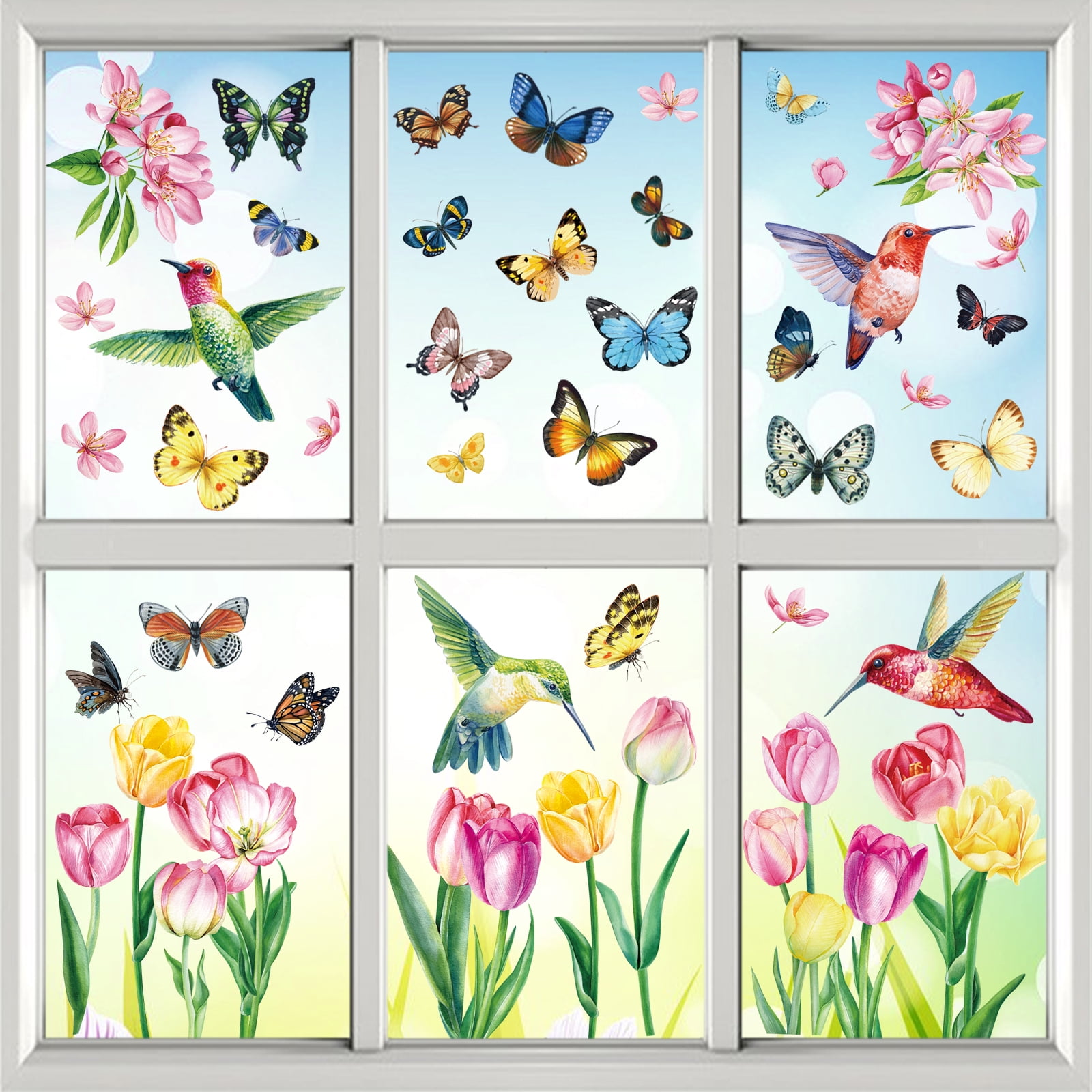 Wraphay Window Clings, Versatile Glass Window Decorations, Summer ...