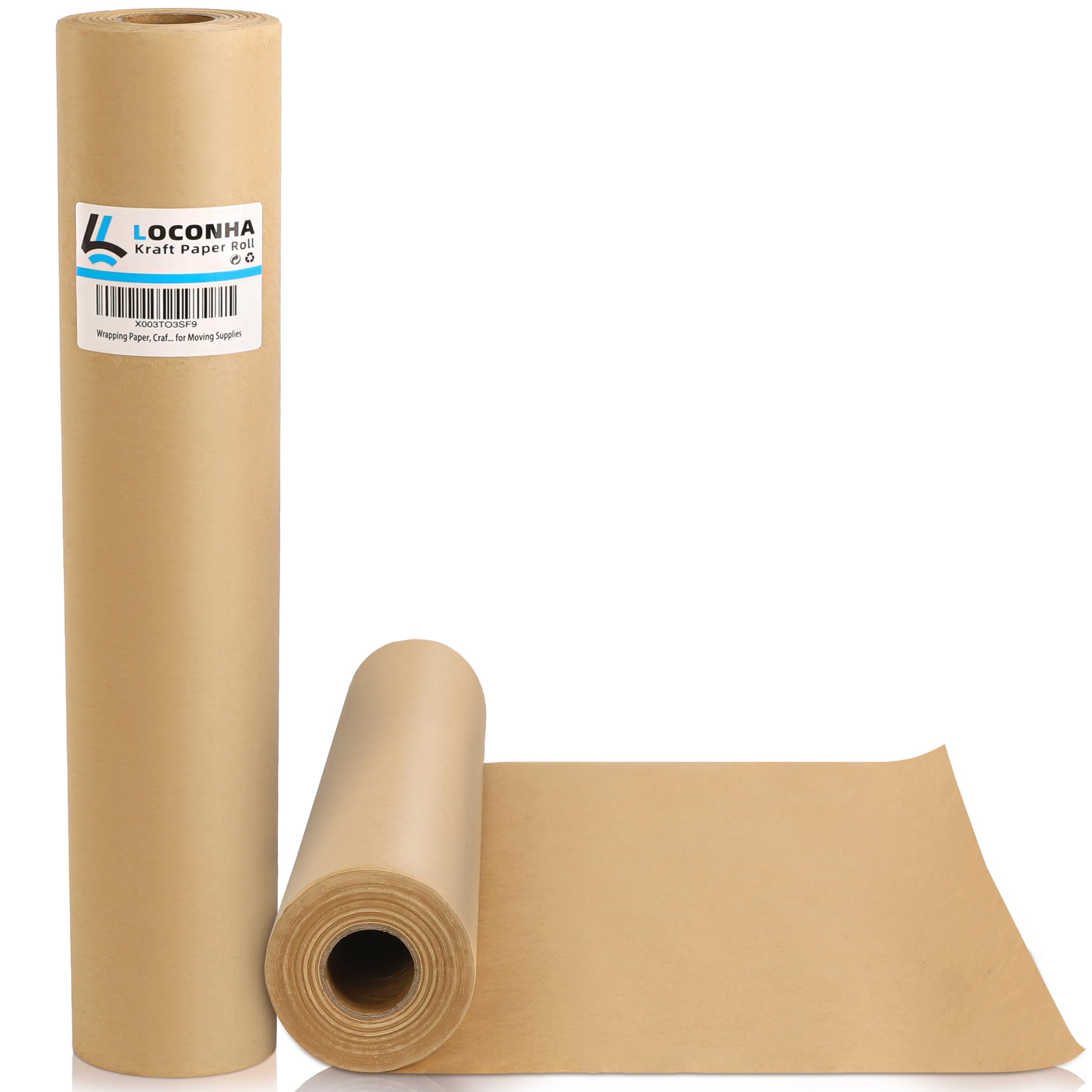 Wrapping, Craft Paper, White TSF6 Kraft Paper Roll 17.8" x 100ft for ...