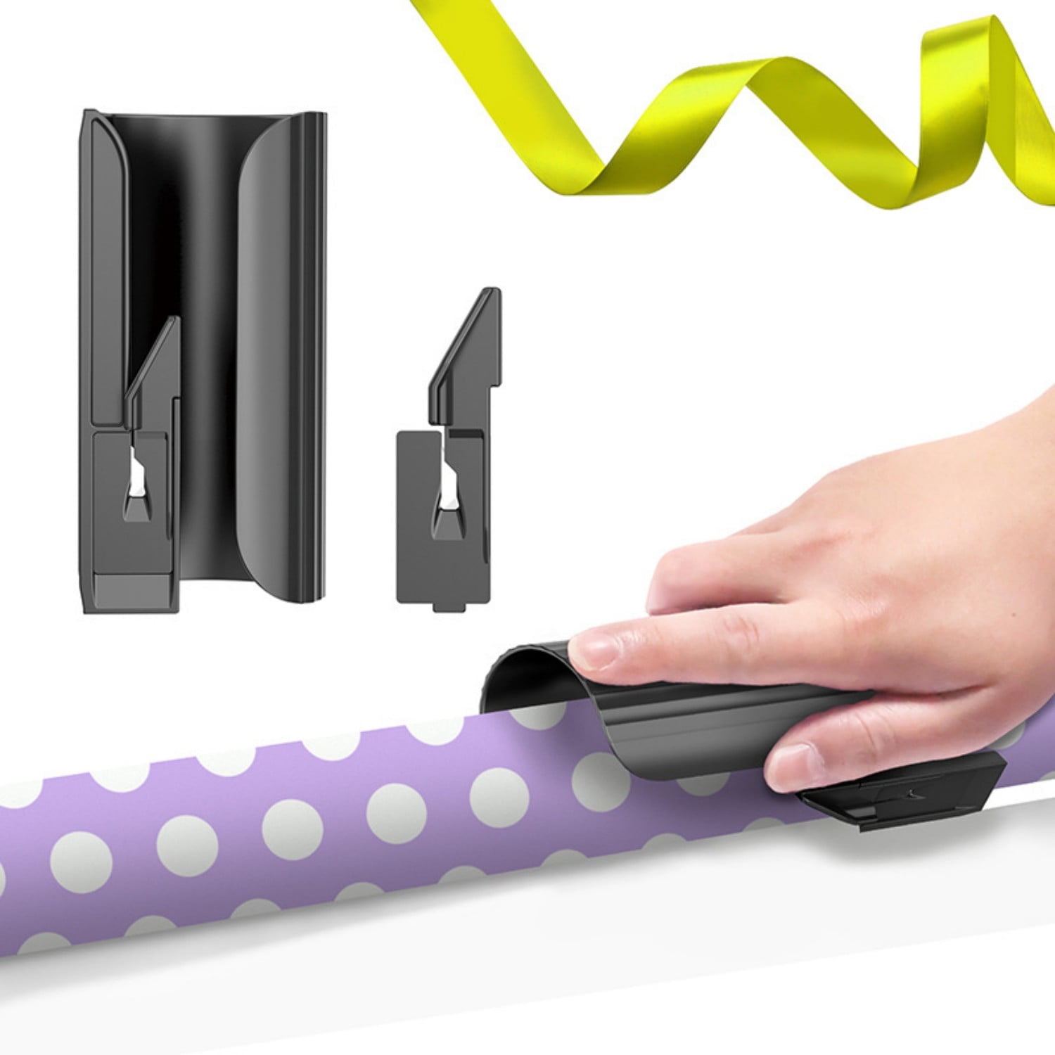 Wrapping Paper Cutting Tool with 2 Replaceable Blades, Safety Roll ...