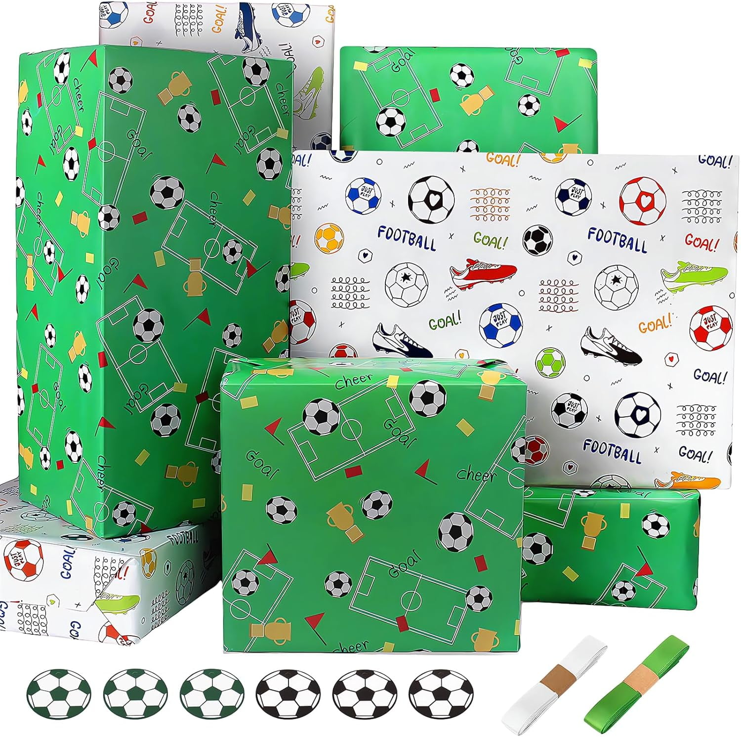 Wrapping Paper Football Wrapping Paper Boys Men Birthday Wrapping Paper ...