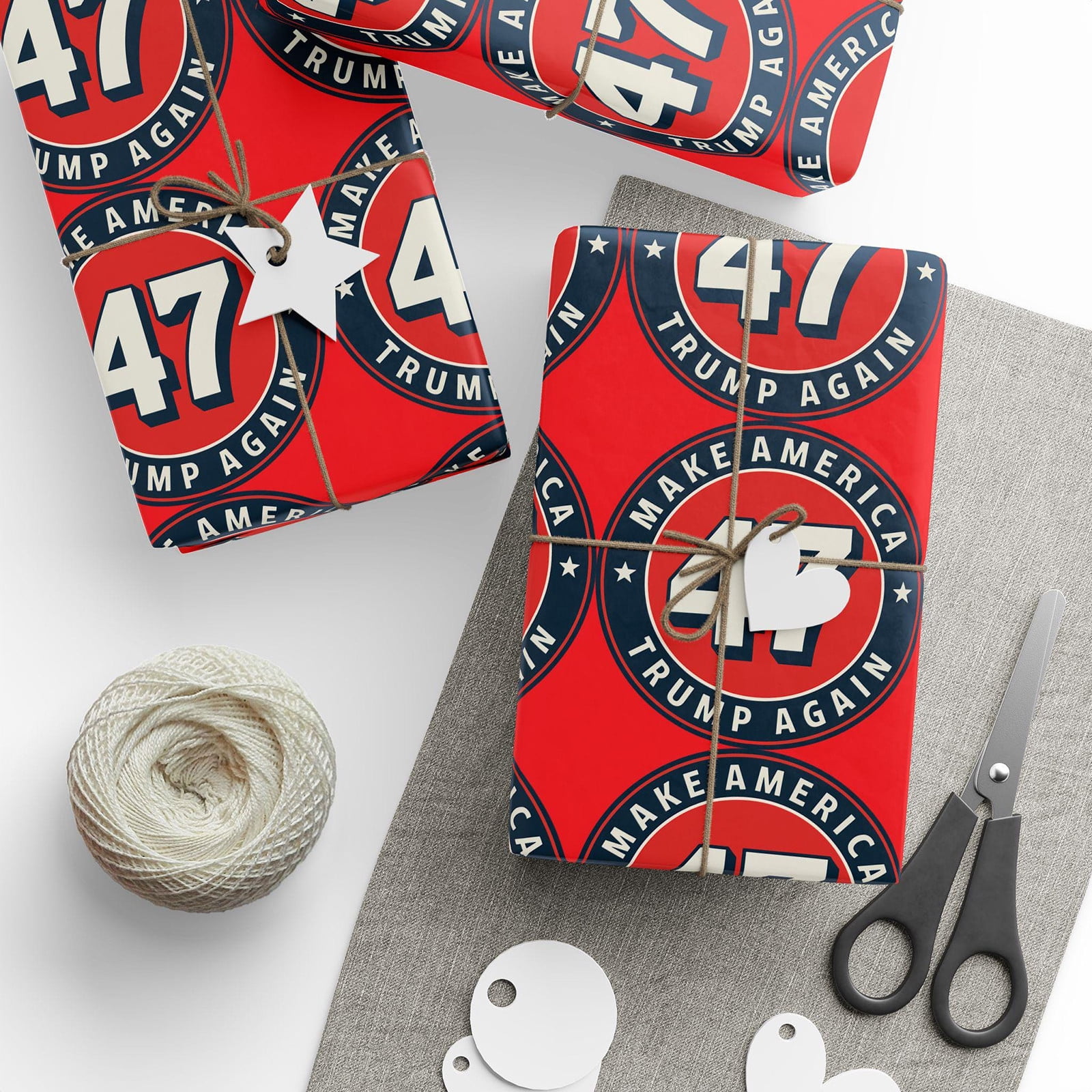 Wrapping Paper, Funny Trump's Daddy's Home 2024 Holiday Gift Wrap, Gag ...