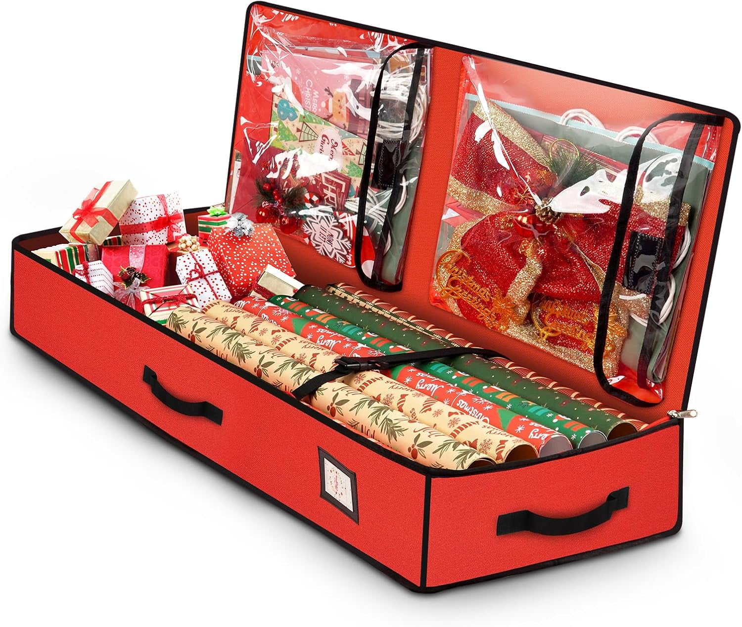 Wrapping Paper Organizer Storage Container 600D Heavy Duty Tear Proof ...