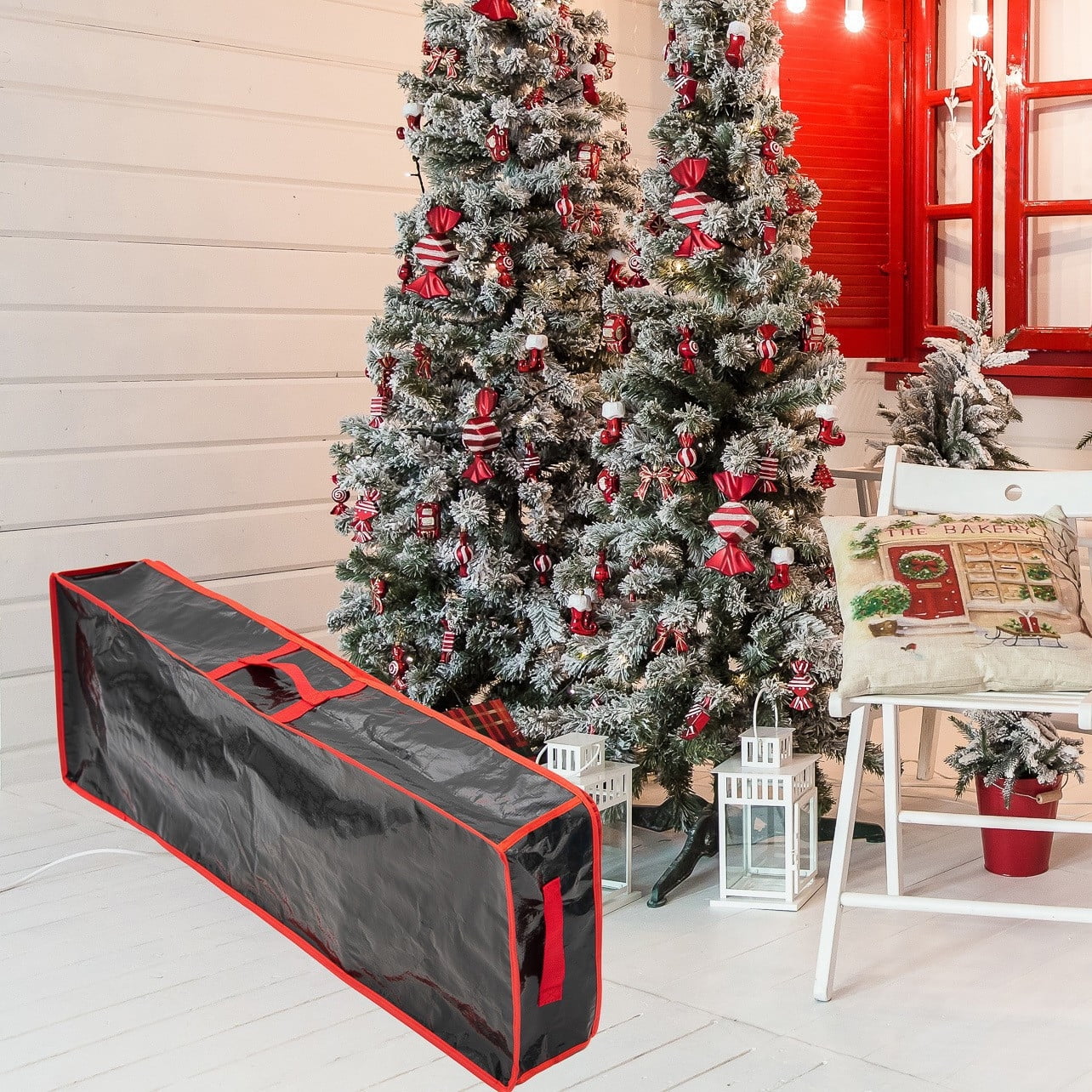 Wrapping Paper Organizer Storage Plastic Storage Bag Christmas Wrapping ...