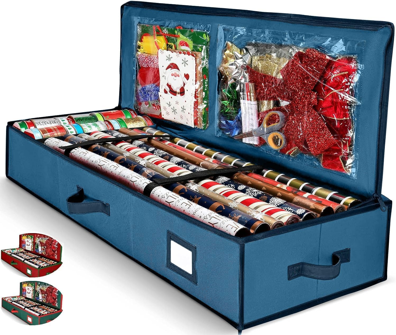 Wrapping Paper Organizer Storage for Christmas Gifts Wrapping Paper (6 ...