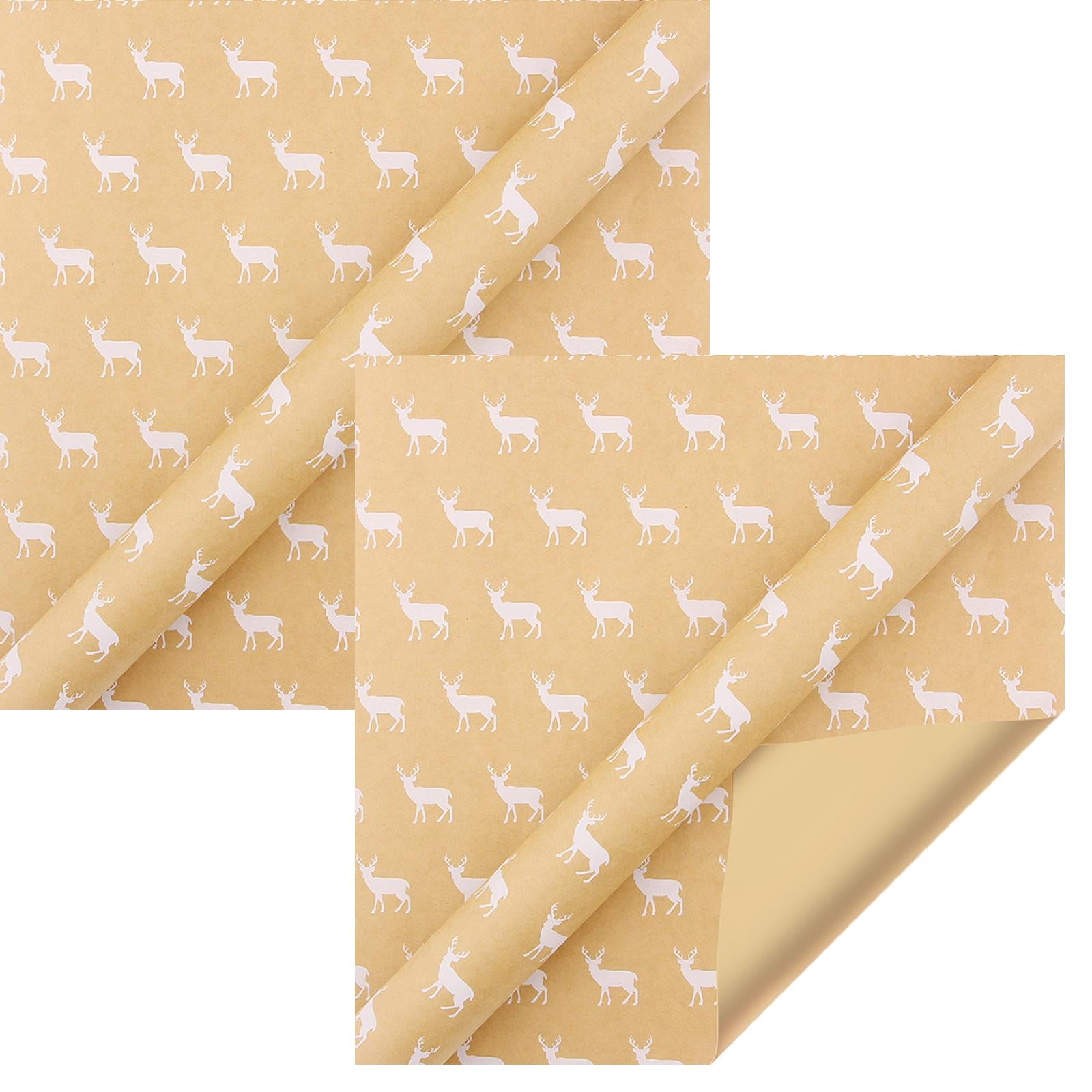Wrapping Paper,Retro Brown Paper Snowflake Christmas Gift Wrapping ...