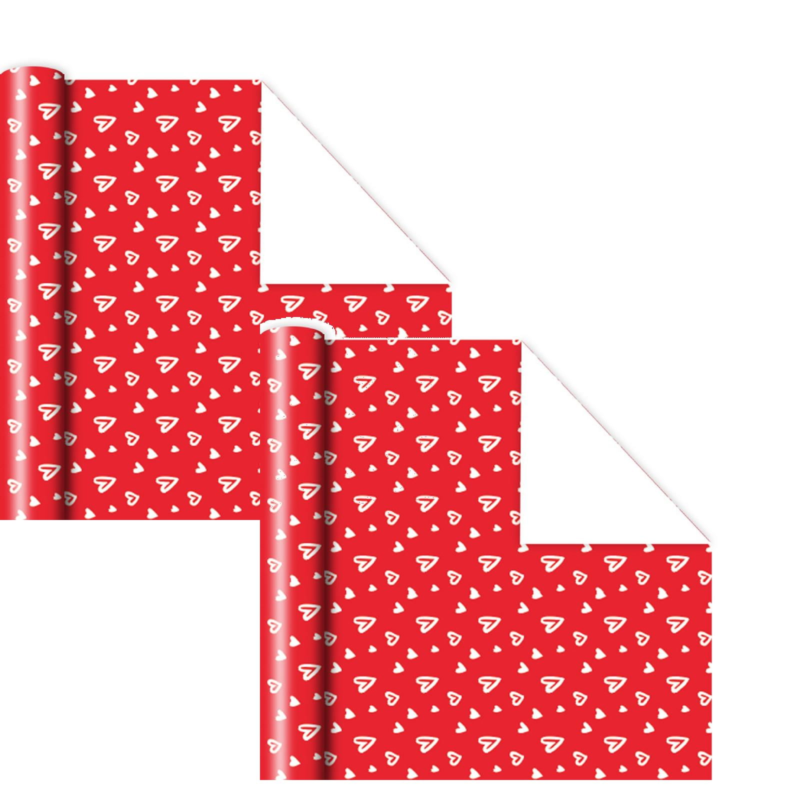 Wrapping Paper Rolls,1PC Valentine's Day Wrapping Paper 80g Coated ...