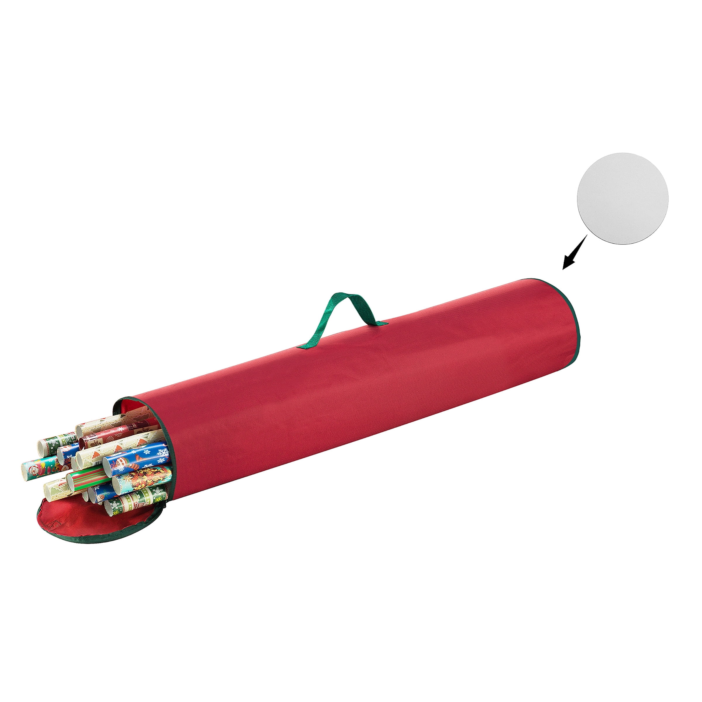 Tiny Tim Totes 25-Roll Upright or Hanging Wrapping Paper Storage Bag ...