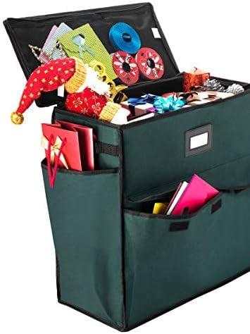 Wrapping Paper Storage Center - Portable Gift Wrap Station to Stow and ...
