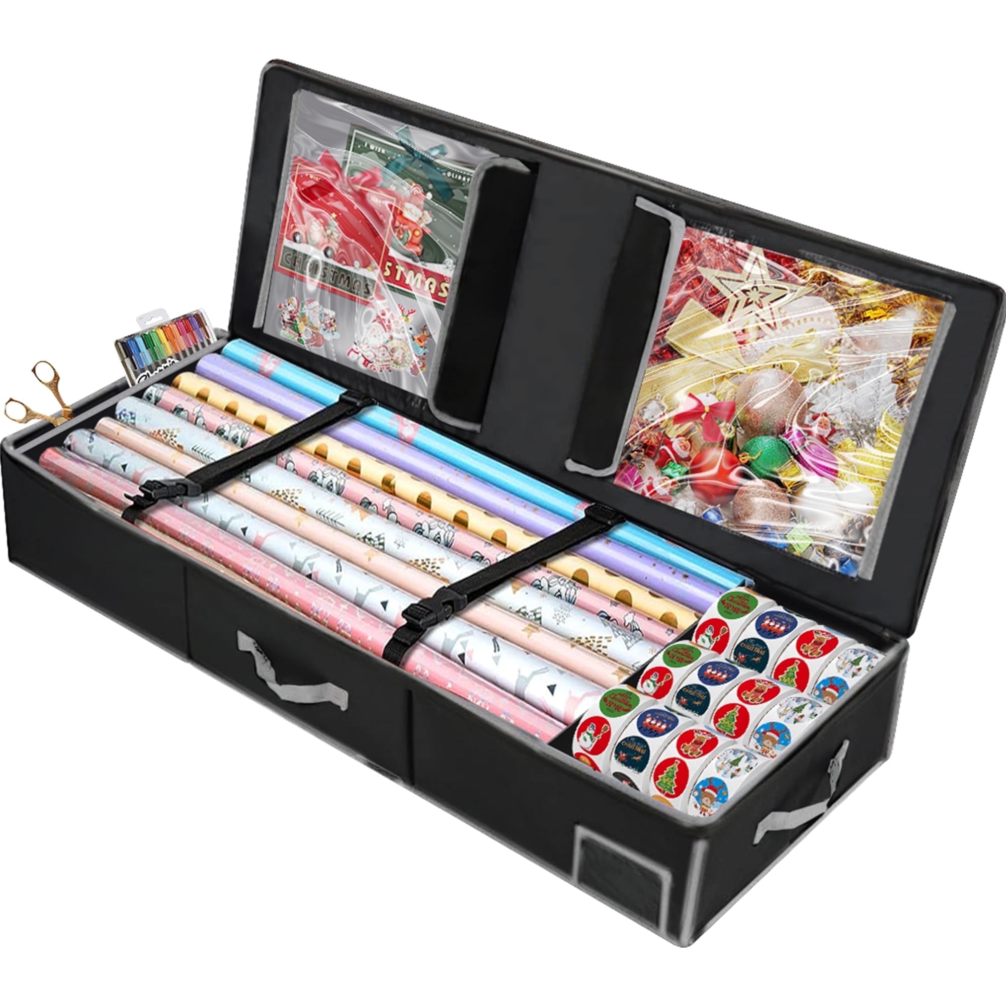 Wrapping Paper Storage Containers - Gift Wrap Organizer, Christmas ...