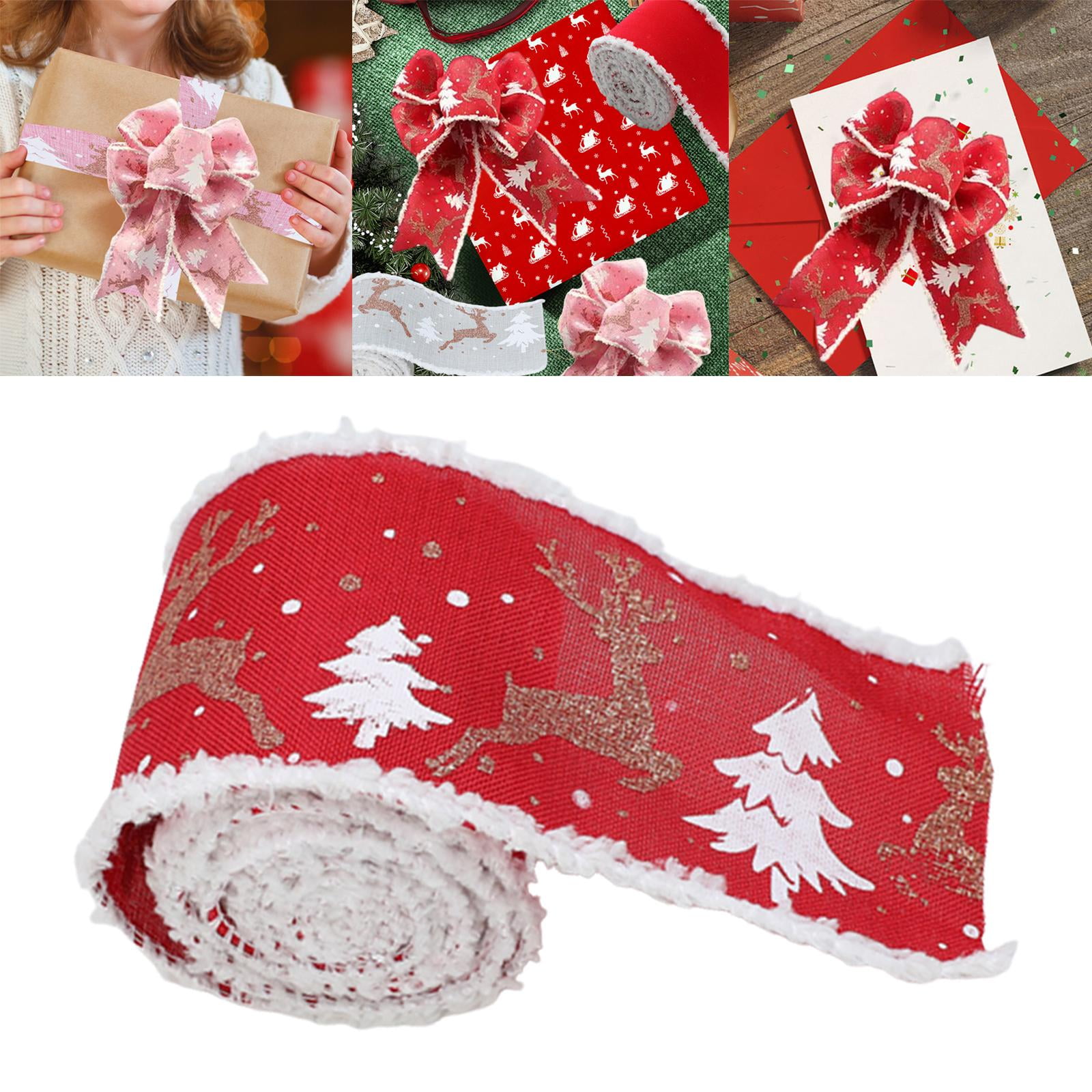 Wrapping Ribbon,Christmas Ribbon Crafts Gift Wrapping Decoration,2m ...
