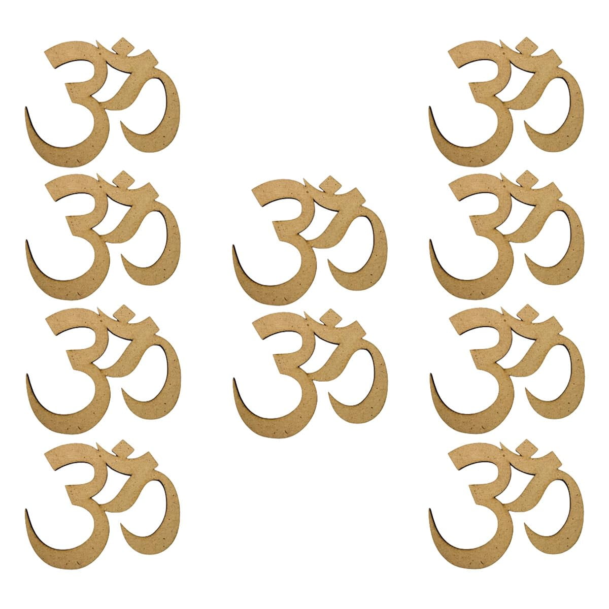 Wrapping Studio Laser Cut MDF Wood OM Symbol Sign 4 Inch Plain MDF ...