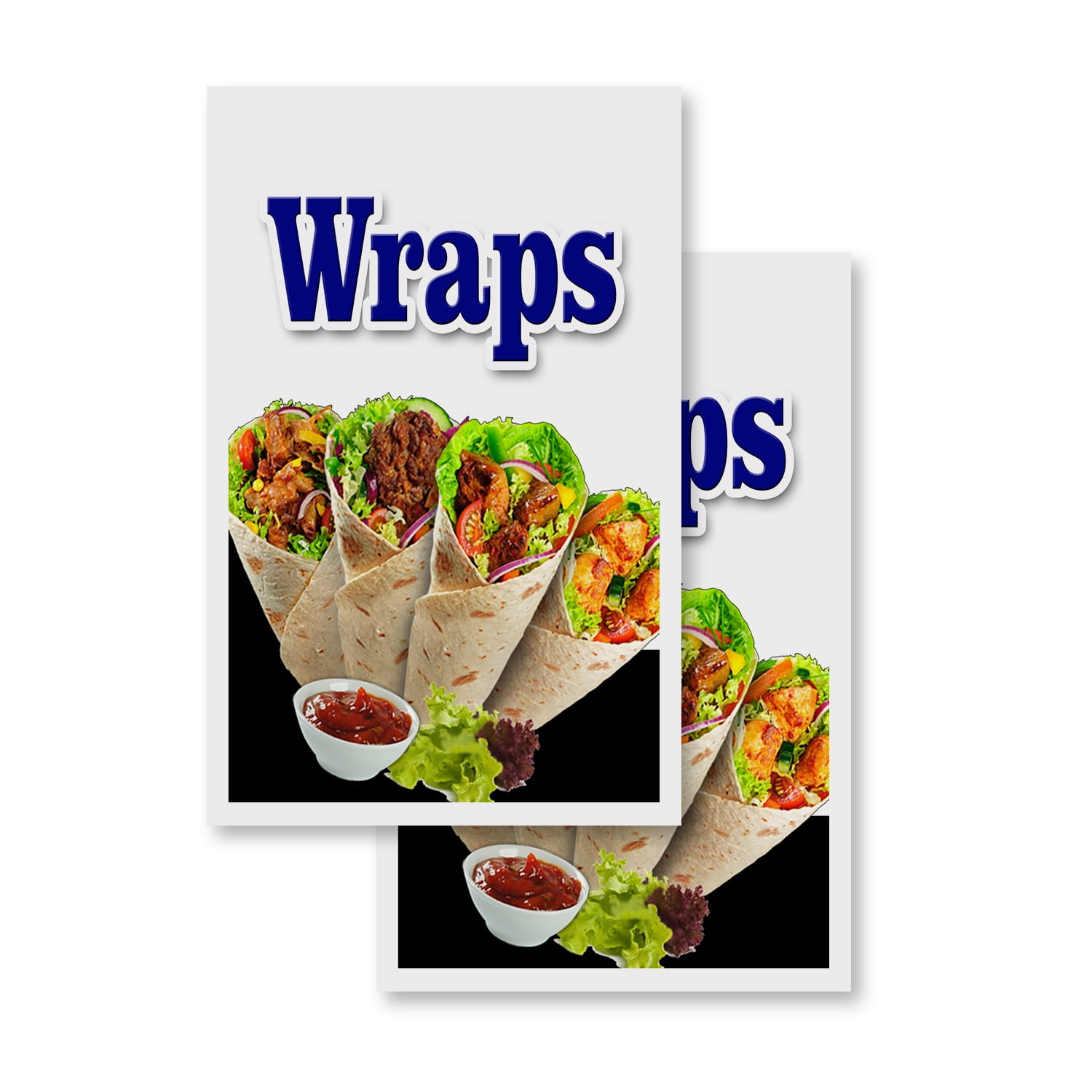Wraps (2-PACK) 24" x 36" Vinyl Decals | Sign Insert Peel & Stick Decals ...