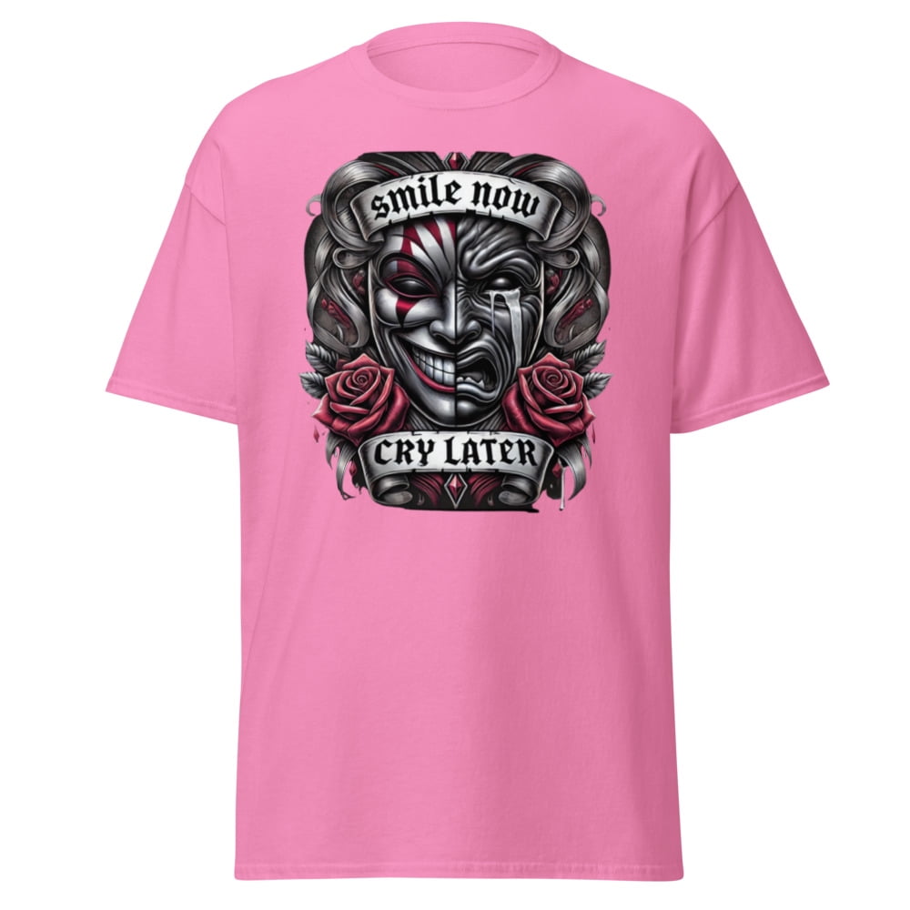 Wraptap Graphic Tees for Men and Women – Smile Now Cry Later Graphic ...