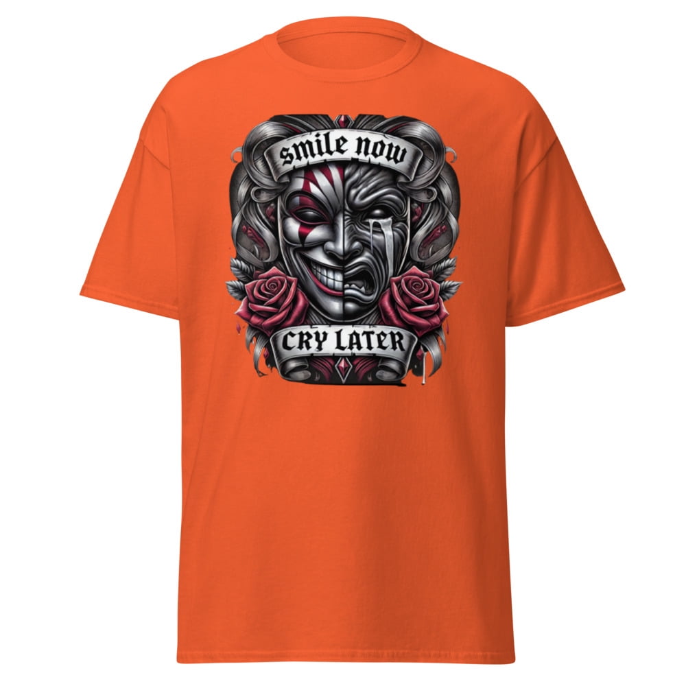 Wraptap Graphic Tees for Men and Women – Smile Now Cry Later Graphic ...