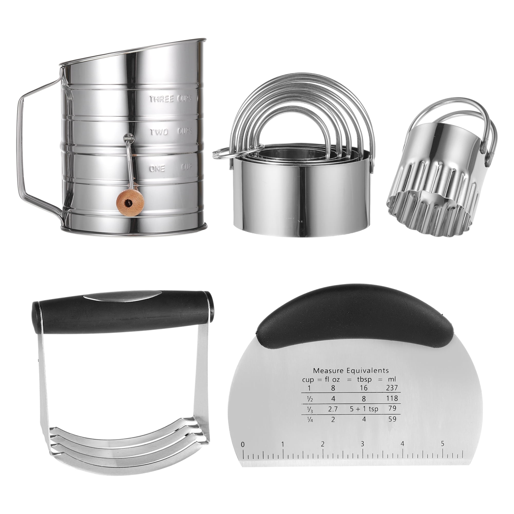 Wrea 5 Pcs/Set Dough Blender, Pastry Cutter Dough Cutter Baking ...