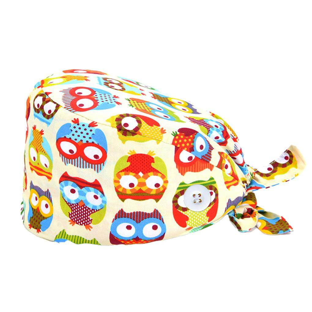 Wrea Cotton Operating Hats Nurses Gourd-shaped Dull Polish Assorted ...