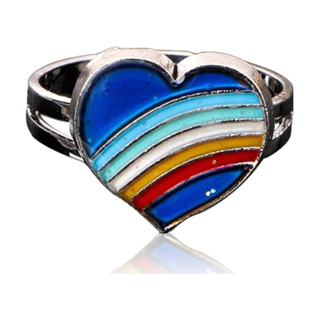 Wrea Mood Rings Color Change Adjustable Temperature Emotion Feeling ...