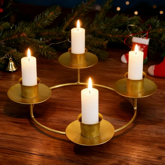 Wreath Candle Holder, BAI HUO Advent Wreath Candle Holder Advent Wreath ...