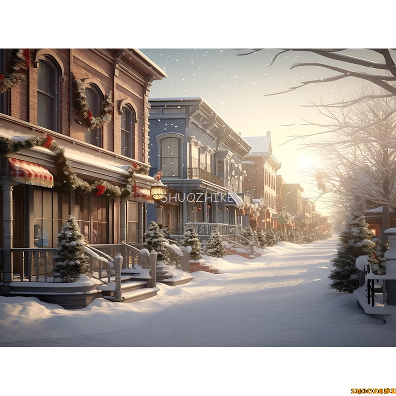 Wreath Christmas Eve Festival ration Living Room Photography Backdrops ...