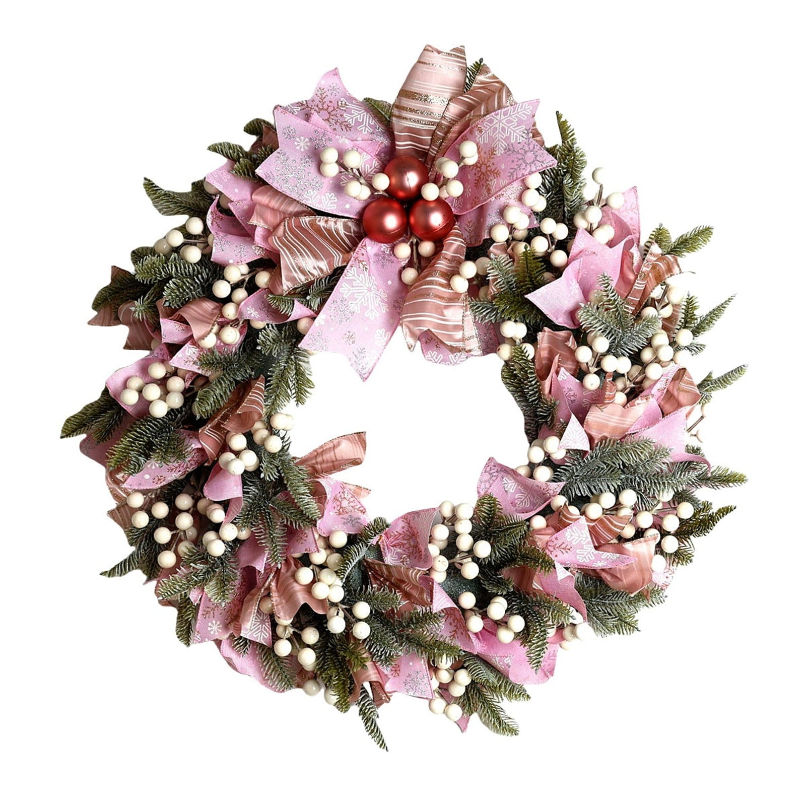 Wreath For Front Door,White Edges Green Leaves And Are Hung In The ...