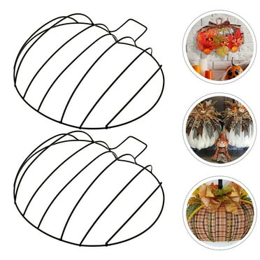 Large Pumpkin Wreath Form Metal Wire Frame for Thanksgiving Decorations ...