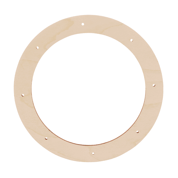 Wreath Frame 10-1/2-inch Diameter, Pack of 1 Wood Wreath Forms, Wood ...