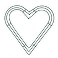 Wreath Frame Solid Wall Hanging Metal Heart Shaped Wire Wreath Form for ...