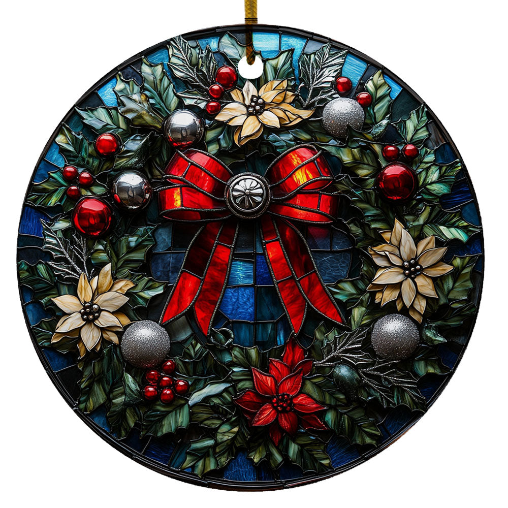 Wreath Ornament, Christmas 2025 Gift, Hanging Decor & Christmas Tree ...