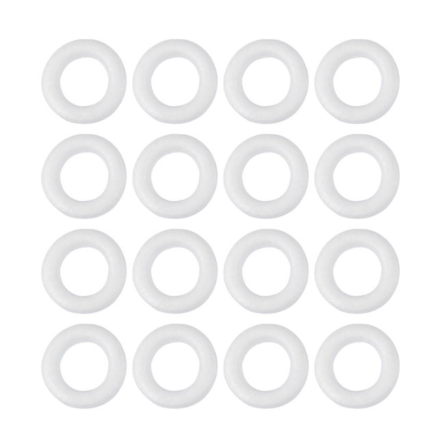 Wreath Polystyrene Shapes Rings Painting Craft Art Diy Circles Blank ...
