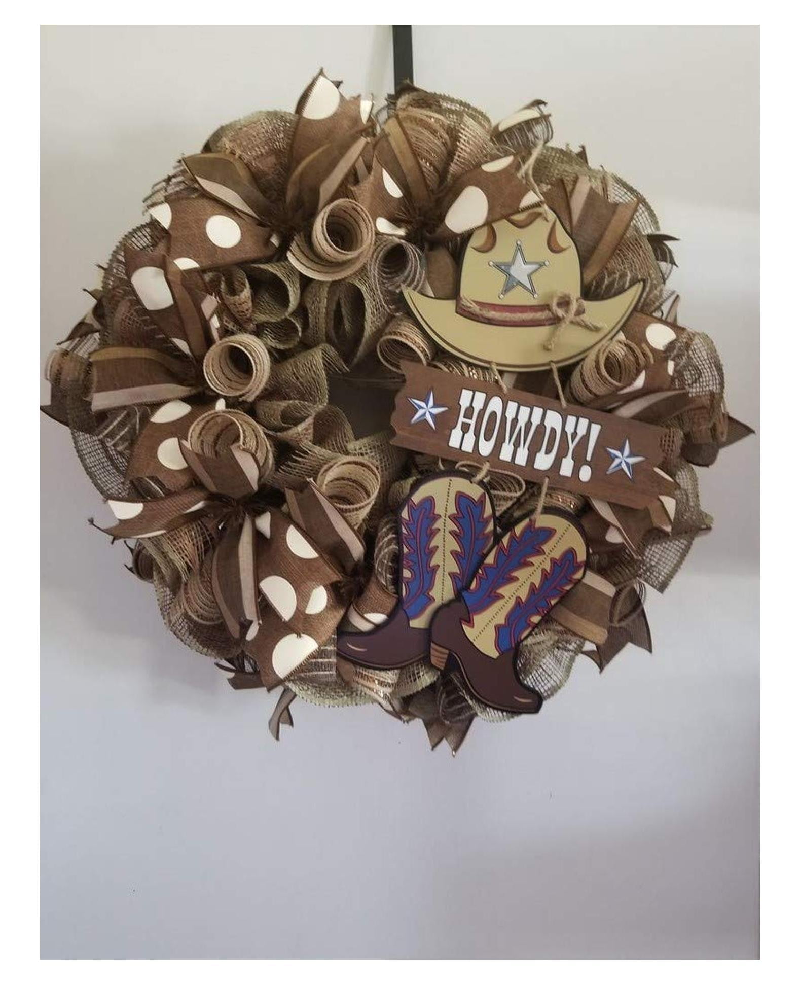 Wreath, Rustic Wreath, Western Wreath, Farmhouse Wreath, Everyday ...