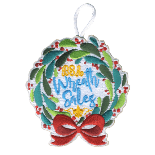Wreath Sales Activity Embroidered Patch Design Two - ClassB - Walmart.com