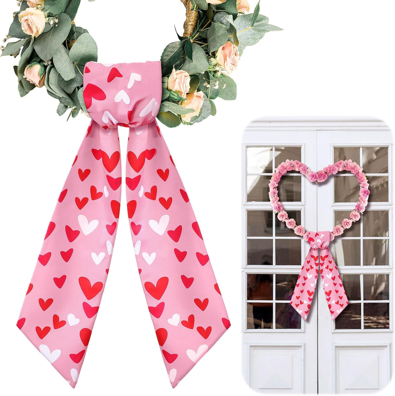 Wreath Sash for Front Door Wreath Satin Sash Blank Sashes Embroidery ...