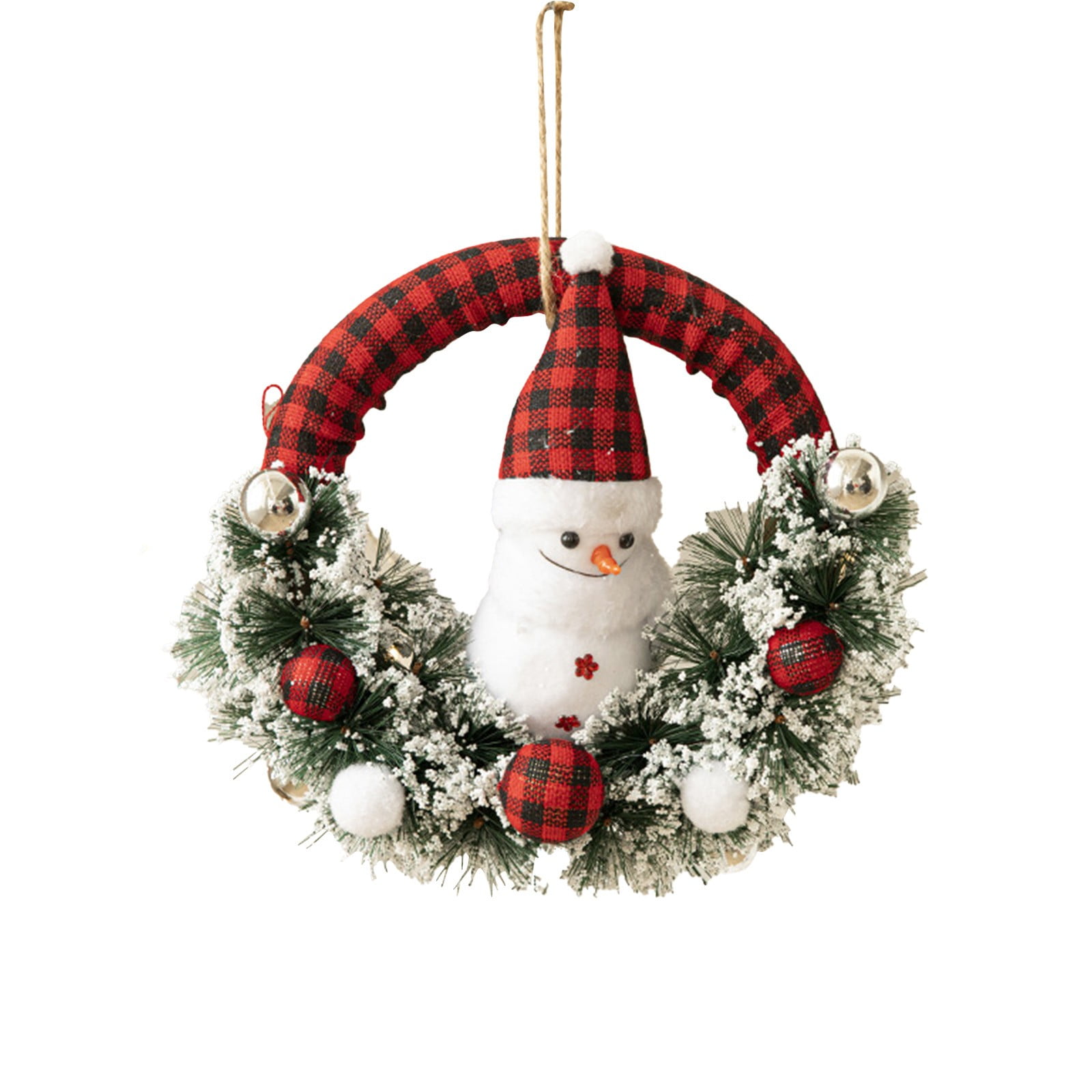 Wreath Standing Christmas Plush Figurine Decorations With Retractable ...