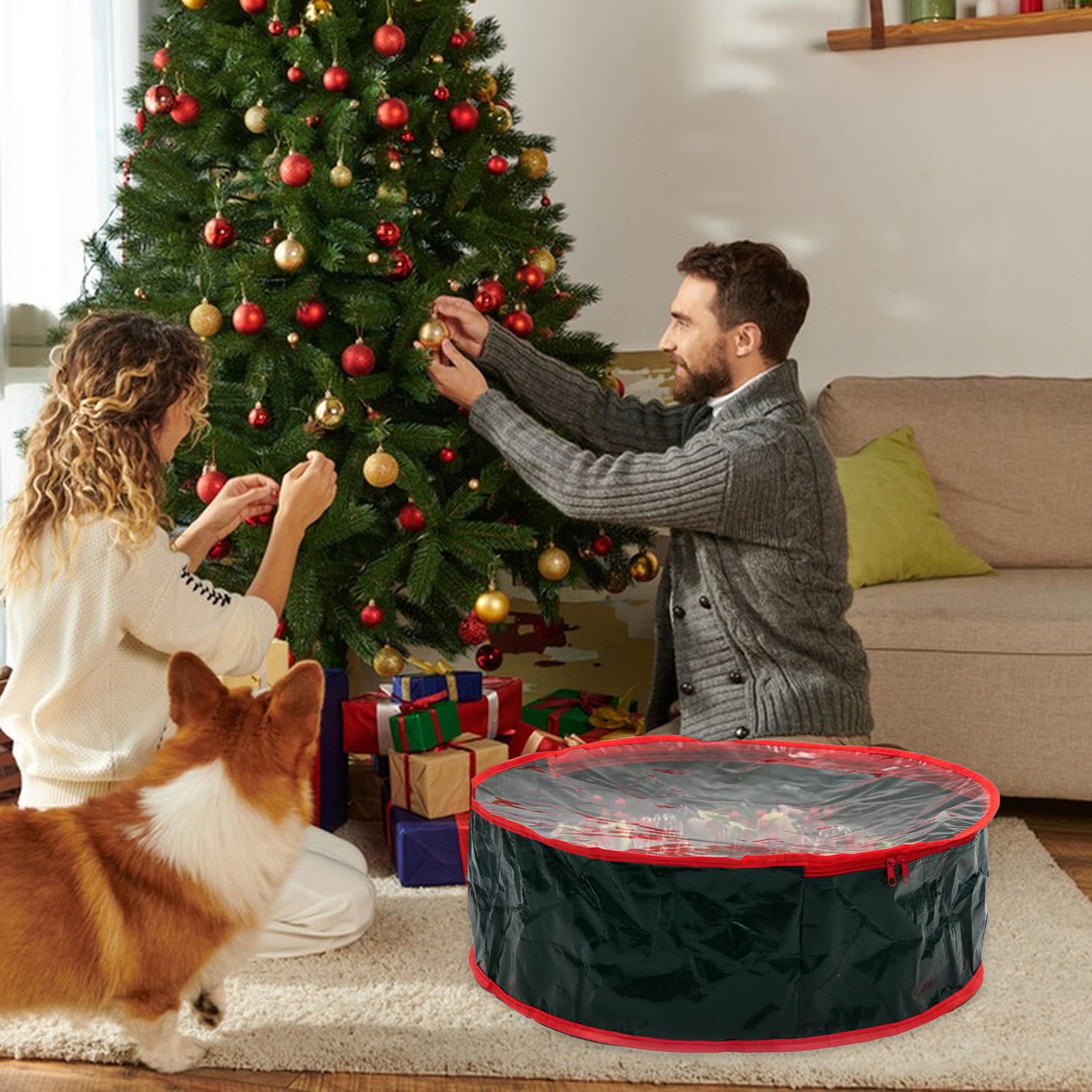 Wreath Storage Container, Christmas Wreath Storage, Christmas Wreath ...