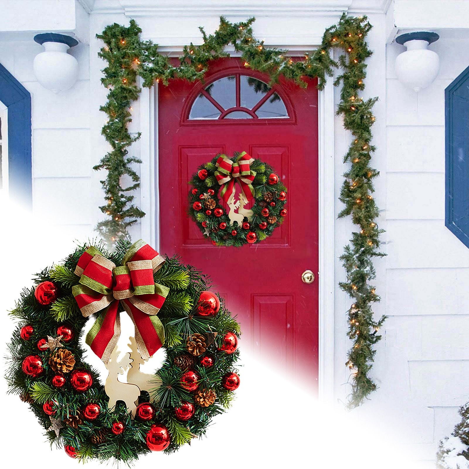 Wreath Storage Container Hard Shell Front Door Wreath Hanger Christmas ...