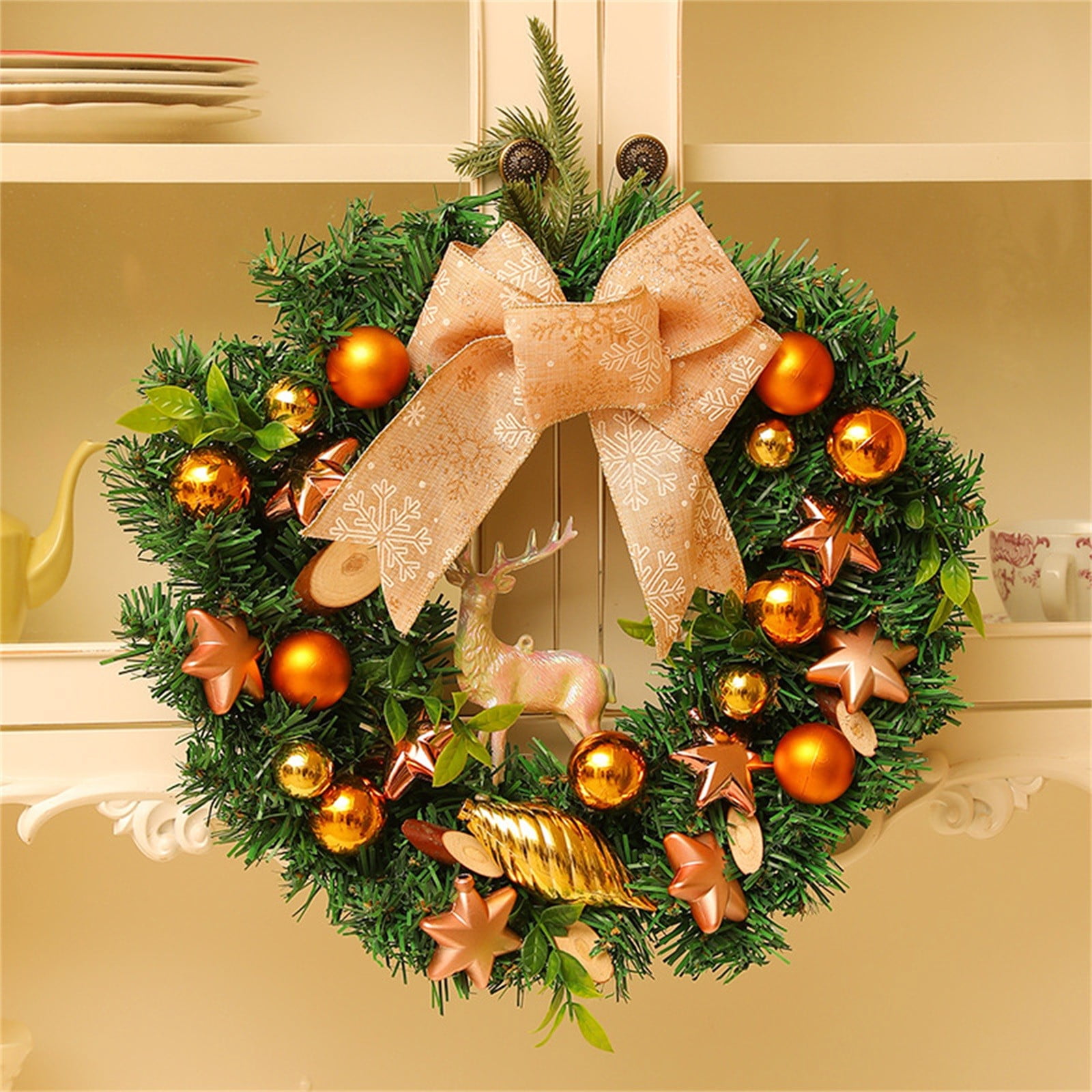 Wreaths for Front Door 16 Inch Wreaths for Decorating Christmas, 2025 ...