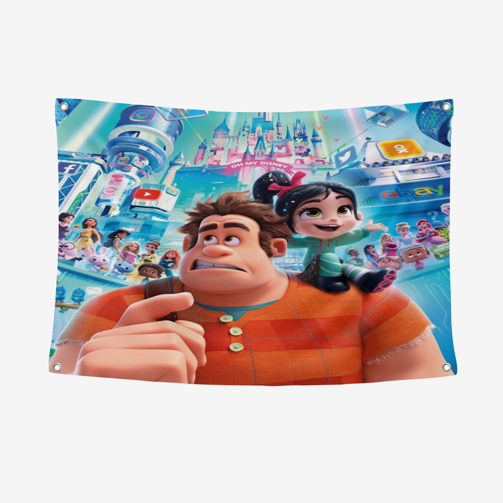 Wreck-It Ralph 3.28*4.92FT/100*150CM Banner Background Backdrop Party ...